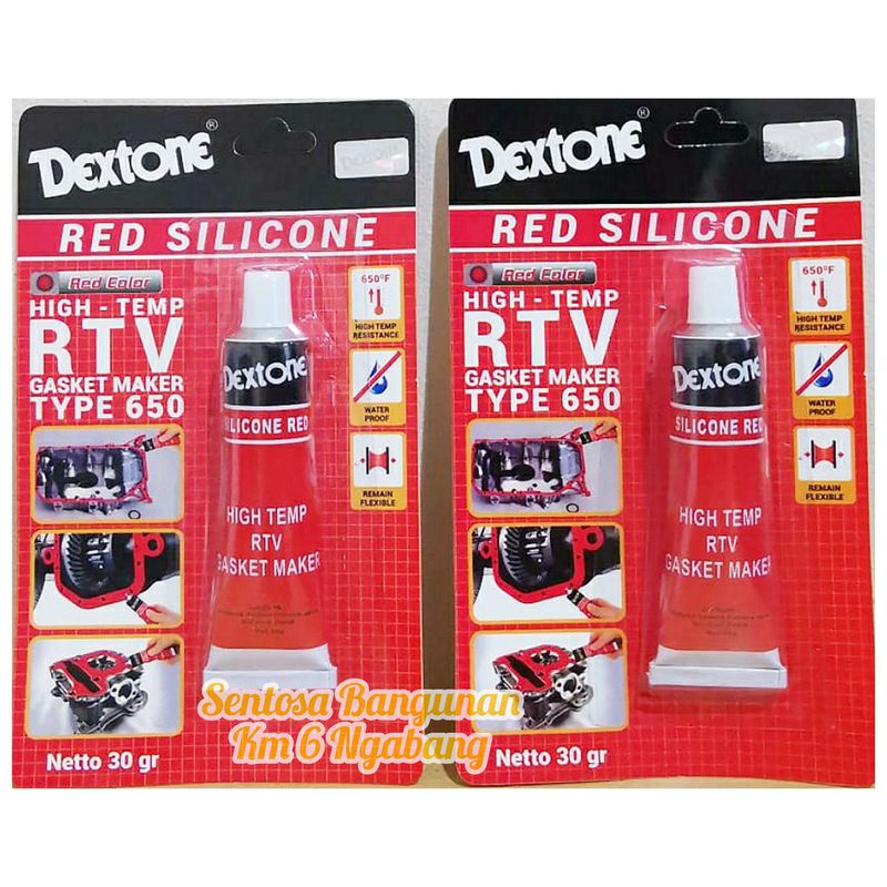 LEM SILICONE RED RTV GASKET MAKER DEXTONE