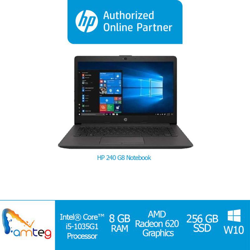 HP Laptop 240 G8 / Intel Core i5 / 8GB RAM / 256GB SSD / Win 10 Home ...