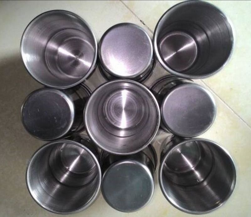 Gelas stainless 9,5 x 7,5 x 5,5 cm