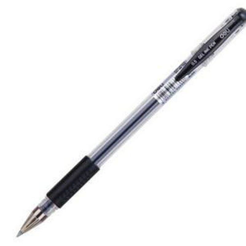 Deli Gel Pen Bullet tip: 0.5mm (BLACK)