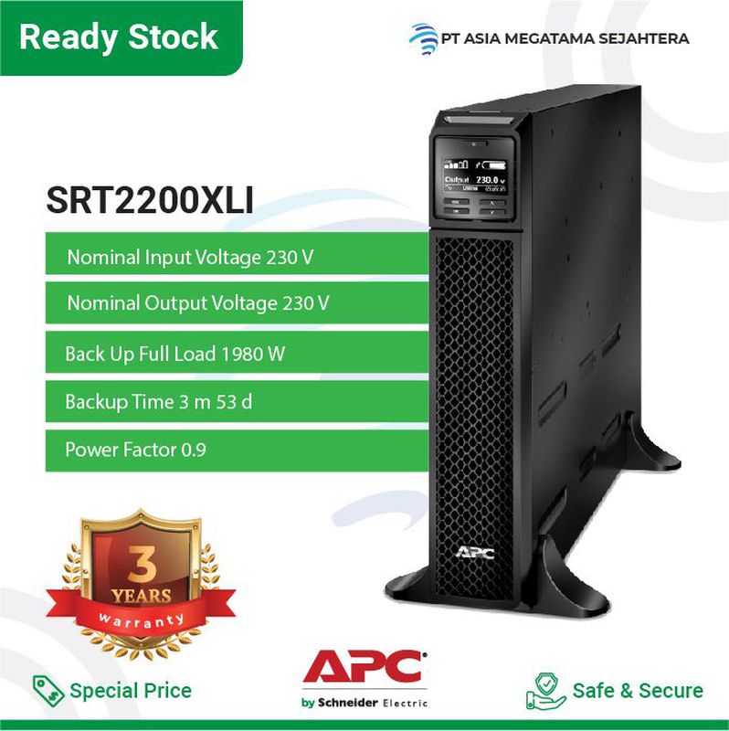 APC Smart-UPS SRT 2200VA 230V | SRT2200XLI