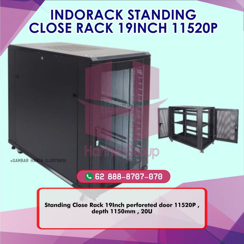 INDORACK STANDING CLOSE RACK 19INCH 11520P