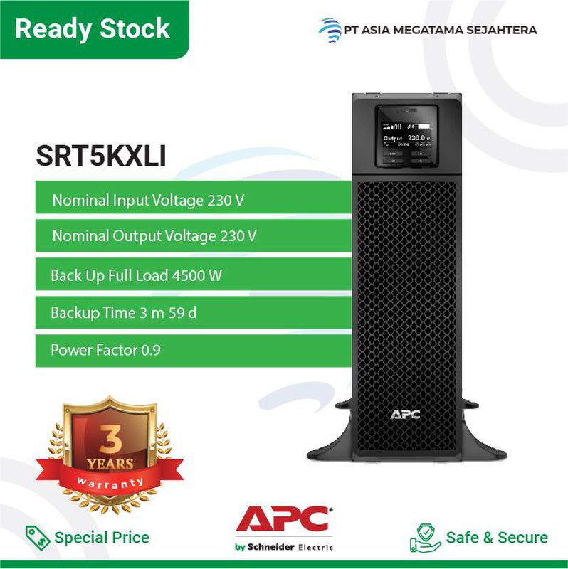 APC Smart-UPS SRT 5000VA 230V | SRT5KXLI