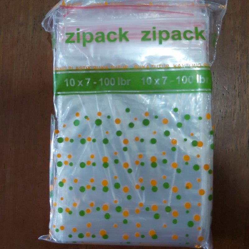 Plastik Klip - Zipack uk 10x7 isi 100