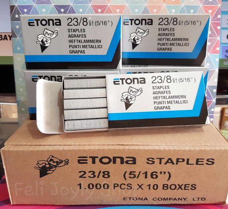 Isi Stapler Etona 23/8 Staples Anak Hekter