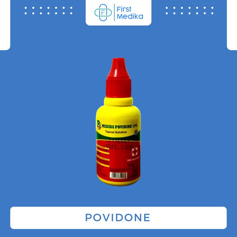 Medika Iodine Povidone 10% 30ml - Obat Merah / Betadine