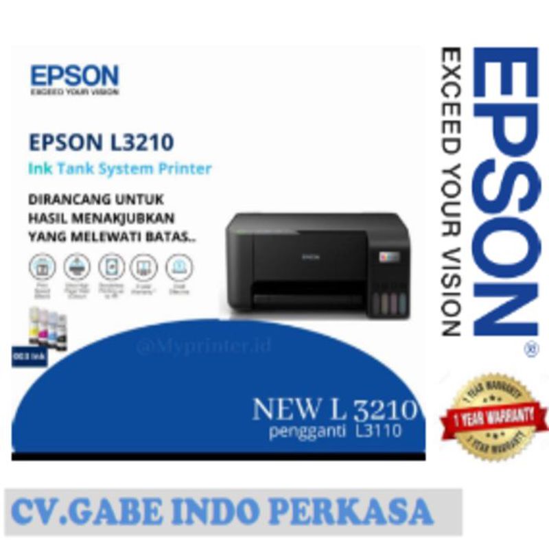 PRINTER EPSON MULTIFUNGSI L3210 PRINT, SCAN, COPY