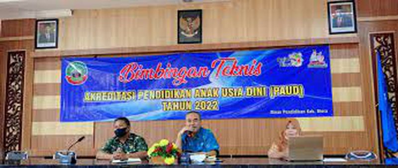 BANNER" BIMBINGAN TEKNIS IKM BAGI GURU TK " ukuran 3 m x 1,5 m