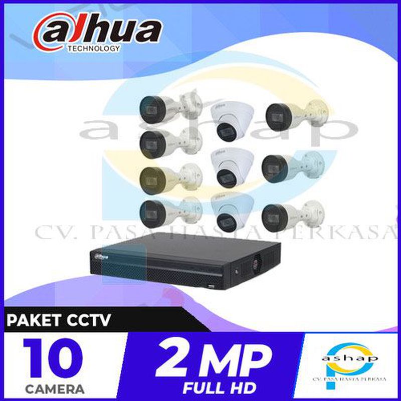 PAKET CCTV 10 KAMERA DAHUA