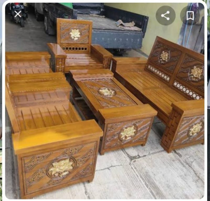 Meja kursi tamu 1 set dudukan
