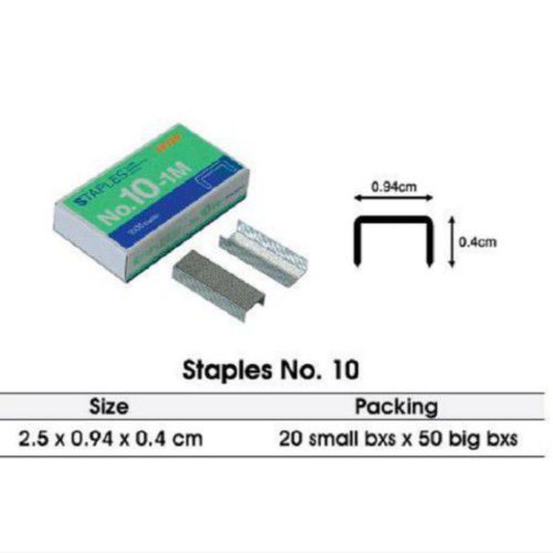 Joyko Staples ukuran no 10