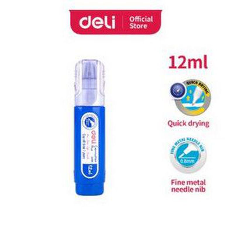 Deli School Correction Fluid (BLUE)
