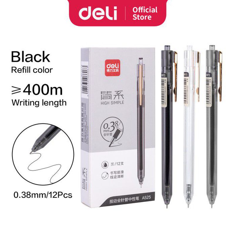 Pulpen Deli 0,1 - 0,4mm