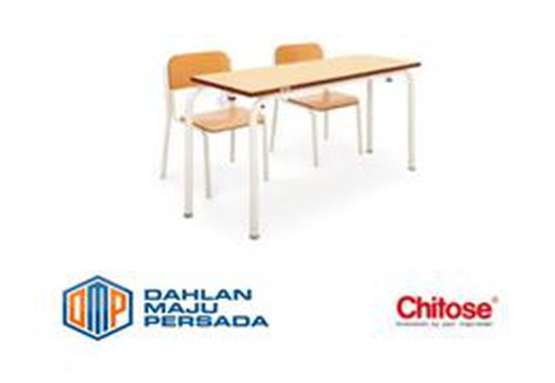 Meja Kursi Sekolah (Set) Chitose Uni Desk/ Chair High