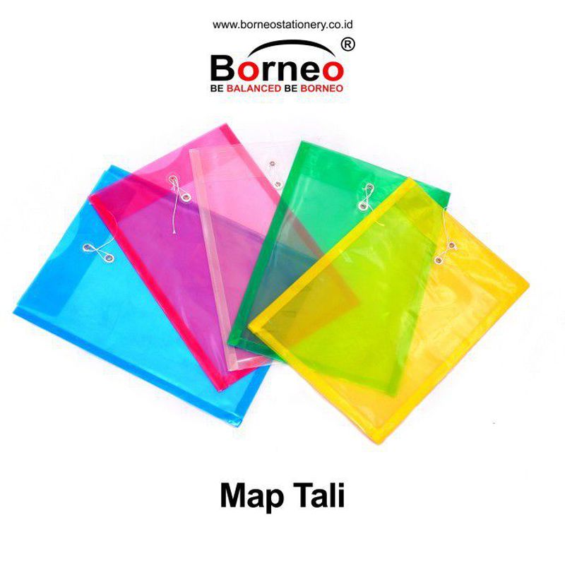 BORNEO Map Tali - 12 PCS - Ukuran Folio - Hijau