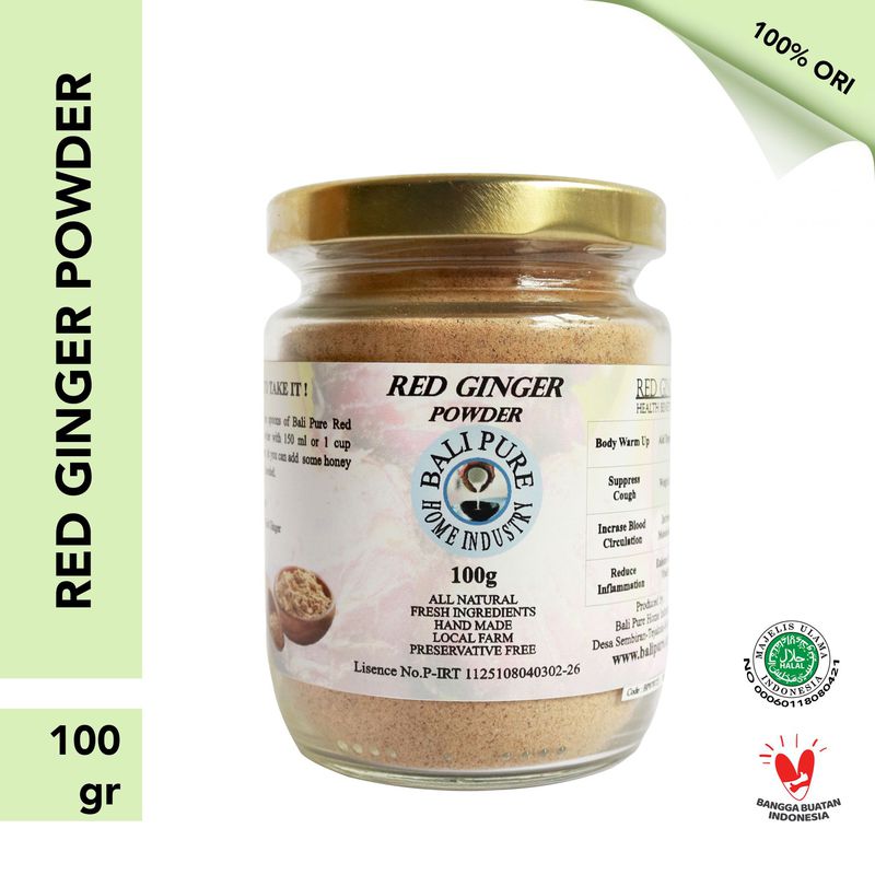 Bali Pure Home Industry - Jahe Merah Bubuk Murni Ginger Powder Alami ...