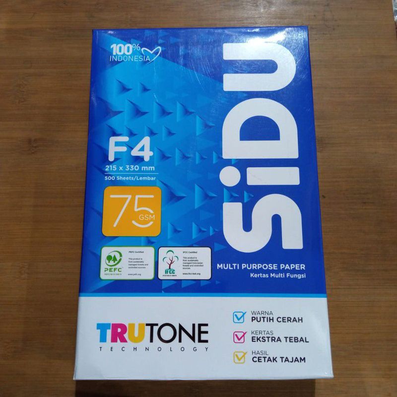 KERTAS HVS SIDU F4 75