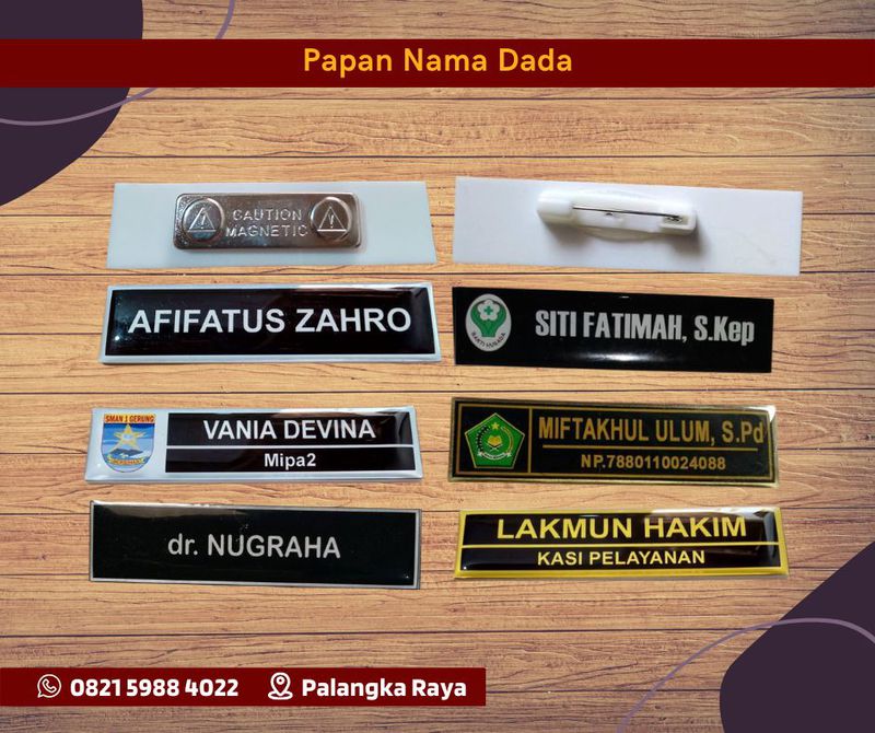Papan Nama Dada