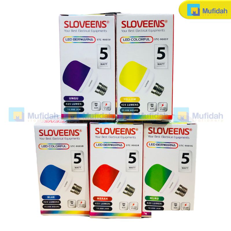 LAMPU LED BERWARNA SLOVEENS - Kuning