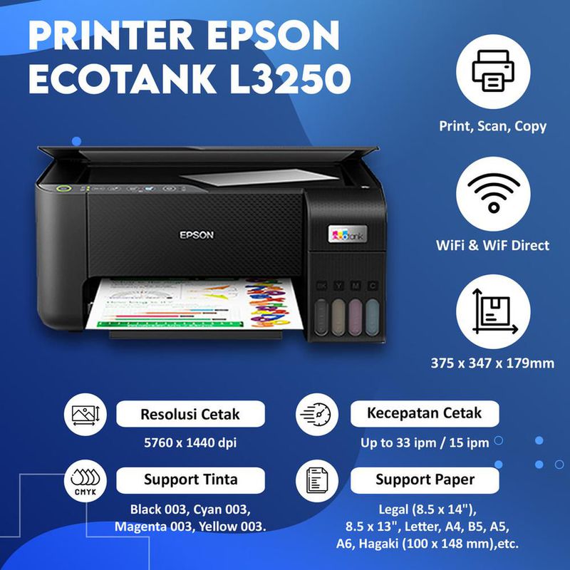 Printer Epson L3250 All in One Printer Wireless
