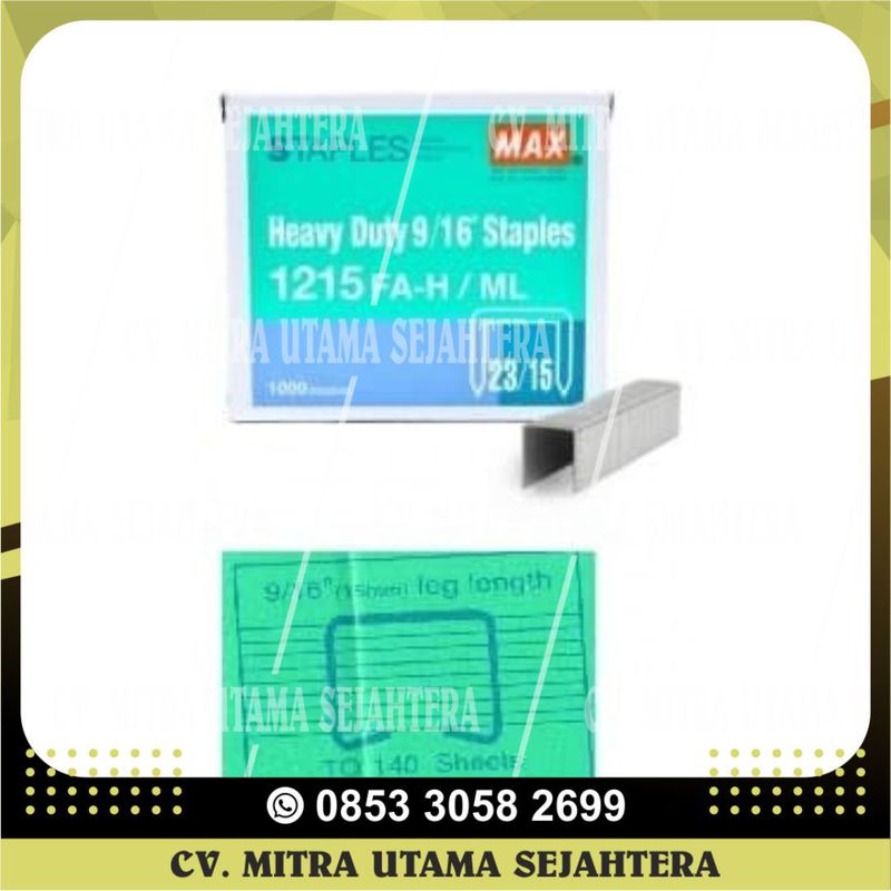 Isi Staples Max 1215 FA-H/ML Heavy Duty Original