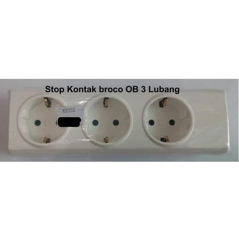 Stop Kontak Broco 3 Lubang