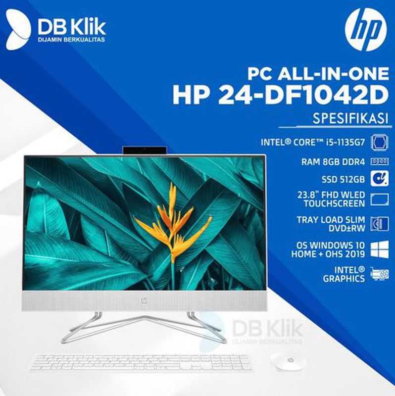 HP PC 24-df1042d i5-1135G7-8GB-512GB SSD-Win 10 - OHS 2019 - Win 11