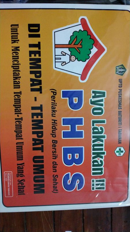 Sticker PHBS Ditempat Umum (puskesmas tabanan 3)