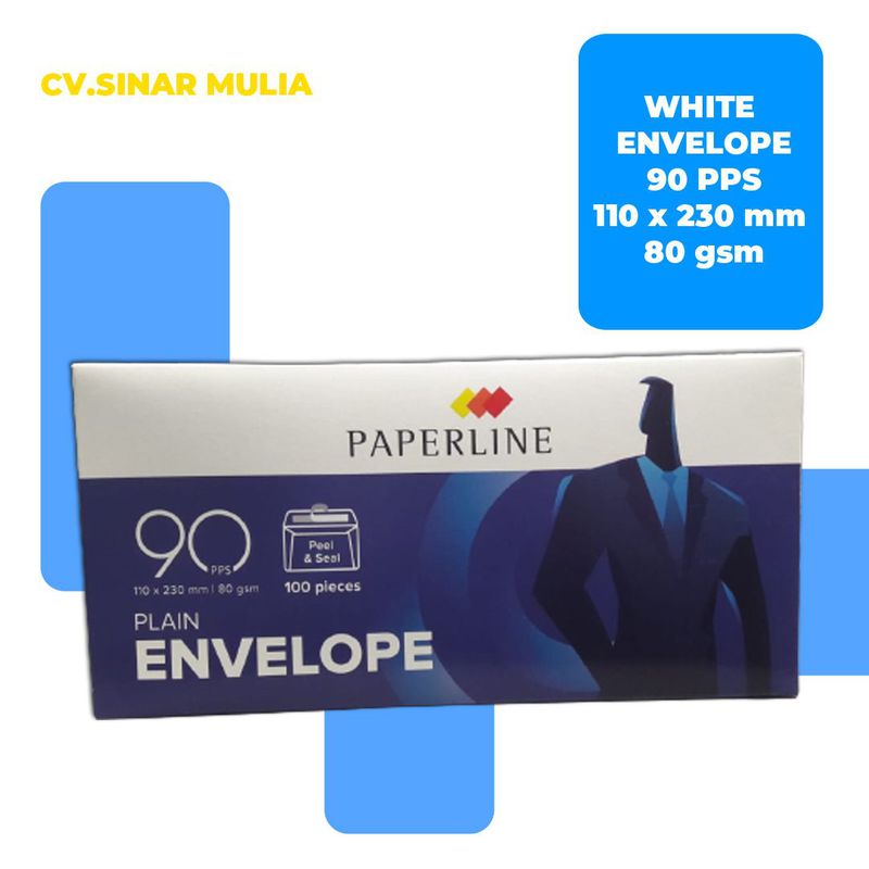 Paperline Amplop Putih Polos 90 PPS