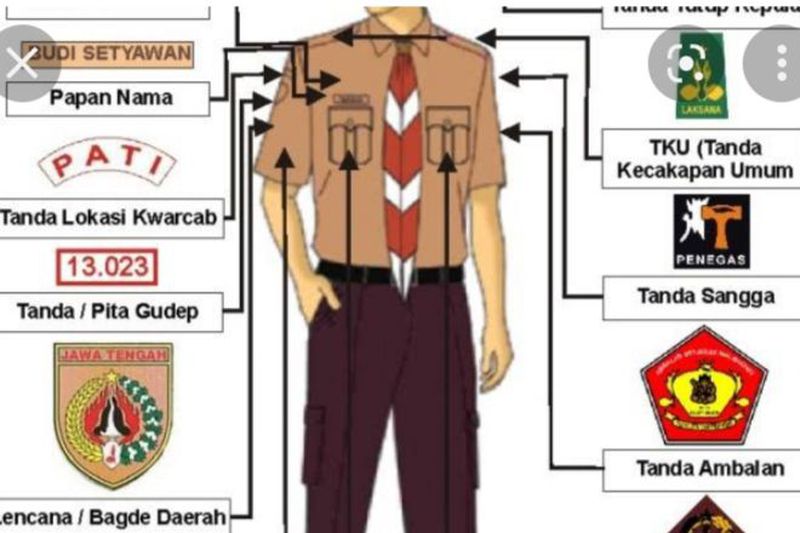 SERAGAM PRAMUKA LENGKAP