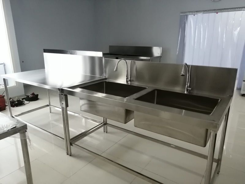 Meja kerja stainless no 1,2
