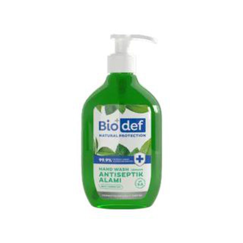 Biodef Natural Protection Mint + Green Tea Hand Wash Botol