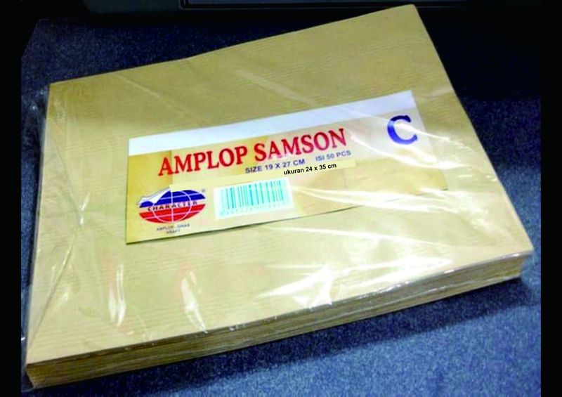 amplop coklat samson 24 x 35 cm