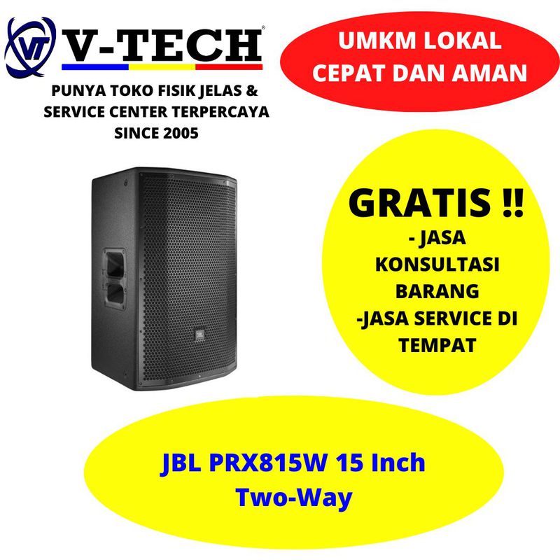 V-TECH JBL PRX815W powered 15'' two way system