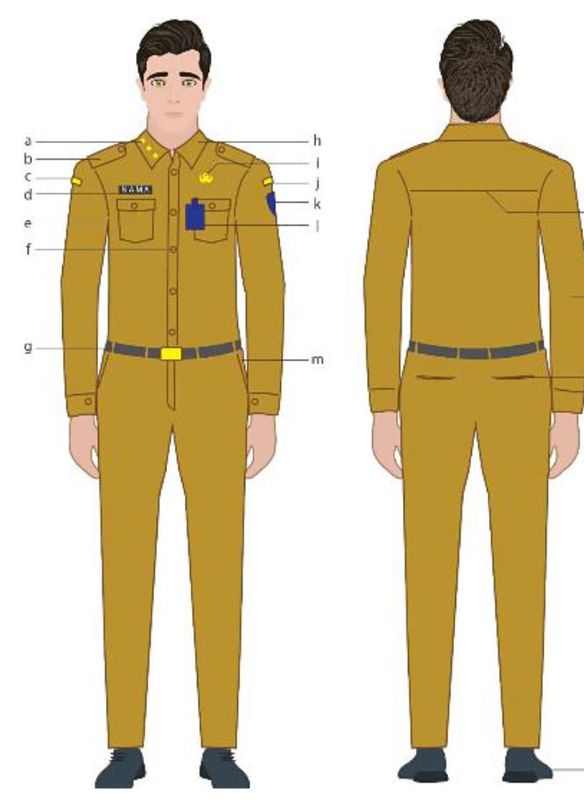 Pakaian PDH untuk esselon 3