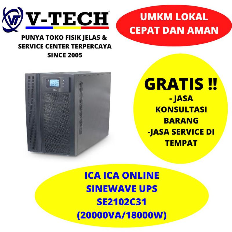 V-TECH ICA ICA ONLINE SINEWAVE UPS SE2102C31 (20000VA/18000W)
