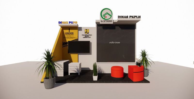 DEKORASI STAND MINIMALIS