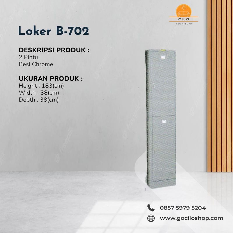Loker B-702 (2 Pintu)