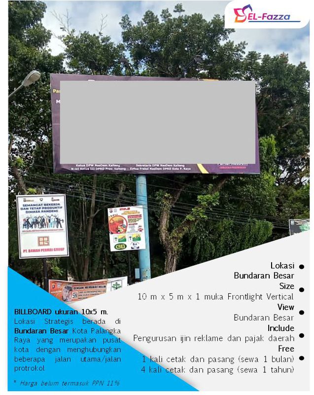 Space Iklan Billboard uk 10x5 m