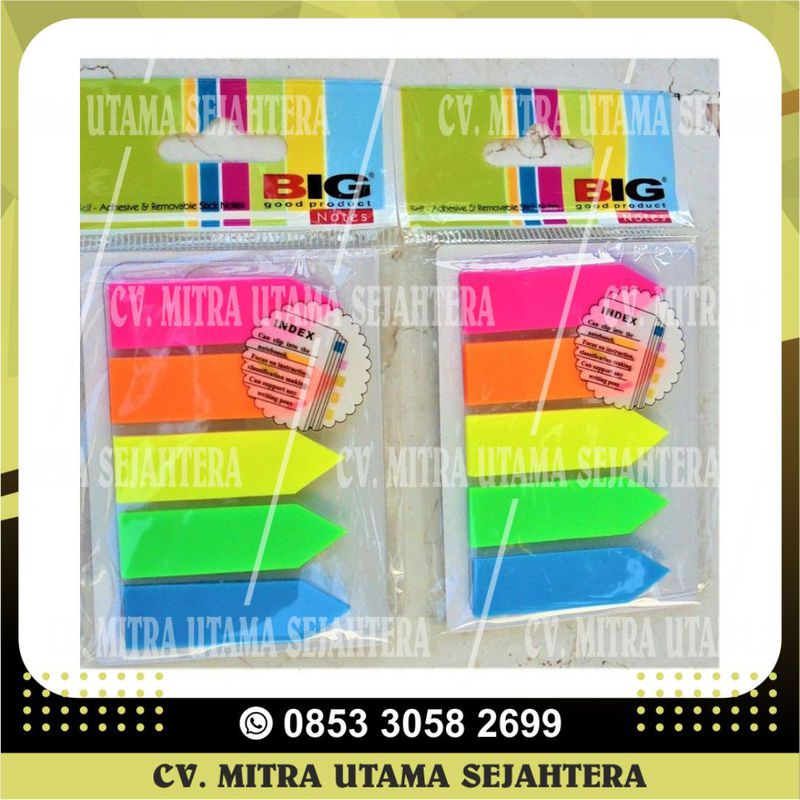 Penanda Halaman / Post it Panah 5 Warna BIG*