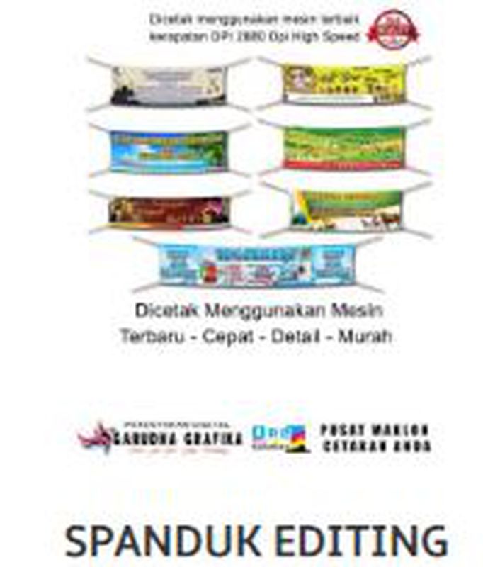 Spanduk Flexi 290 Gr - Plus Design