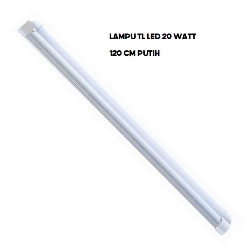 Lampu TL 20 watt LED, 120 cm
