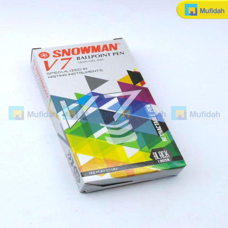 Ballpoint / Pulpen / Pena V-7 Snowman - Biru