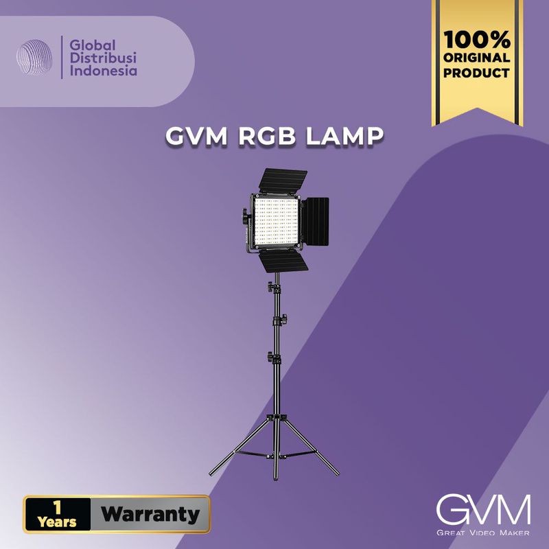 GVM 800D RGB Lamp + Light Stand