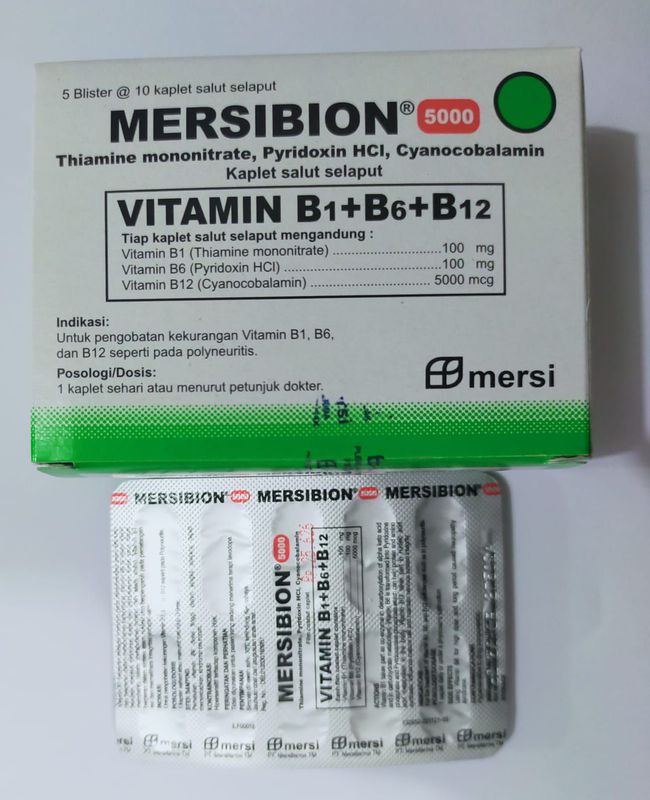 MERSIBION 5000 KAPLET BOX/5 BLISTER @ 10 KAPLET_MERSIFARMA