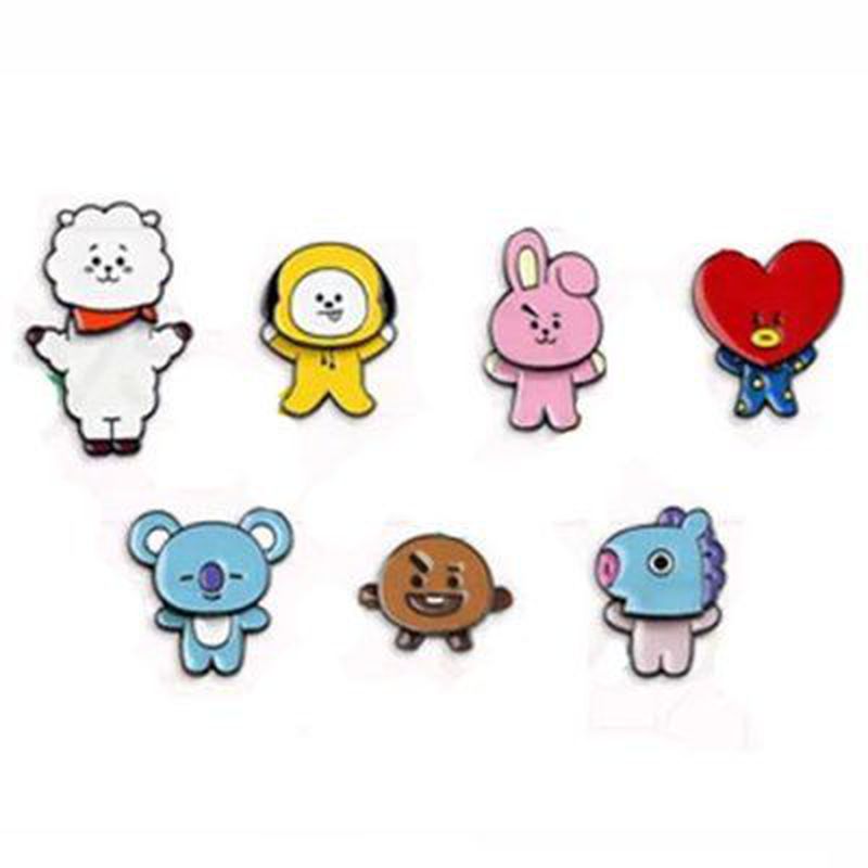 PIN BT21 SILICONE 12PCS KK JAYA ACCESSORIES (ATK)