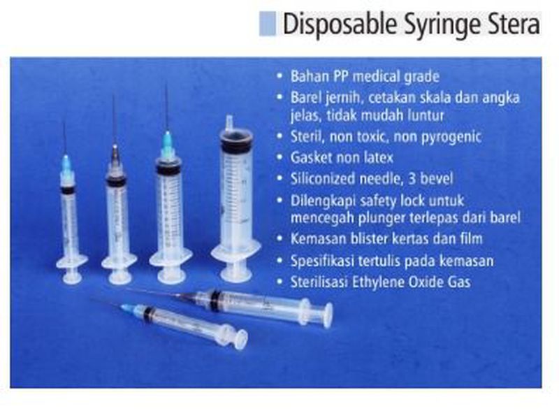 Disposable Syringe Stera ( Spuit Stera ) - 50cc CT