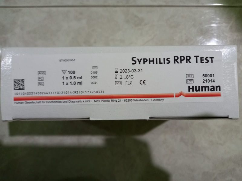 HUMAN - SYPHILIS RPR 100'S