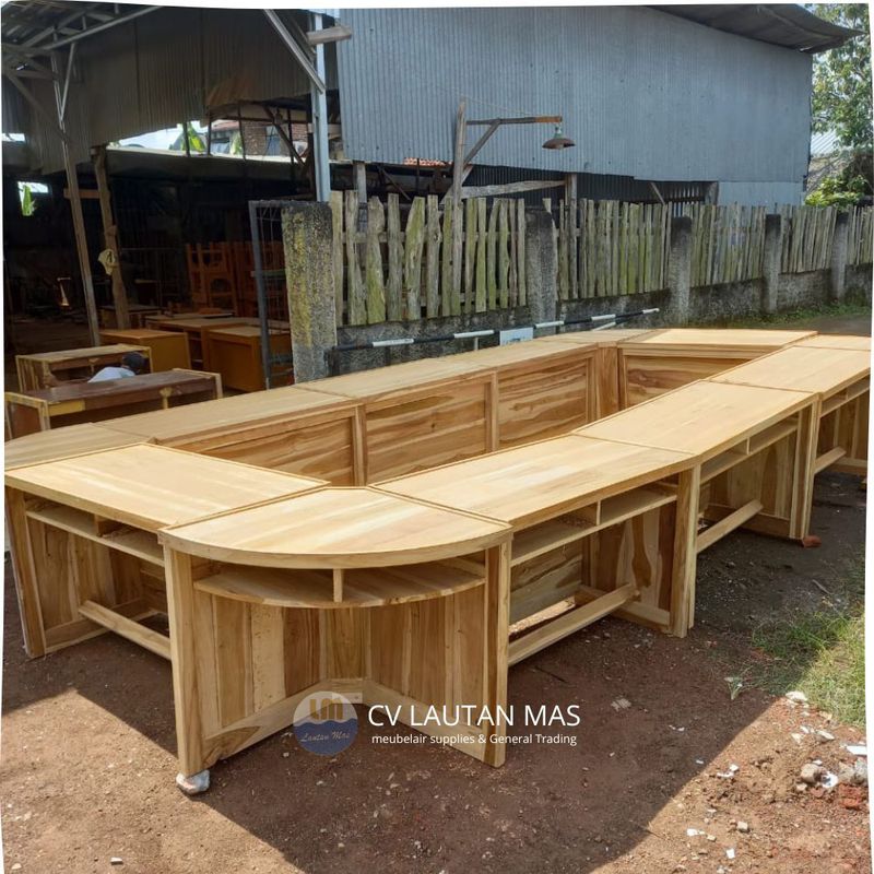 MEJA KERJA RAPAT KAYU