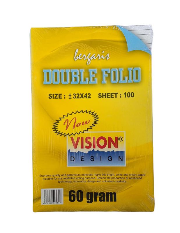 Kertas Double Folio Bergaris 100